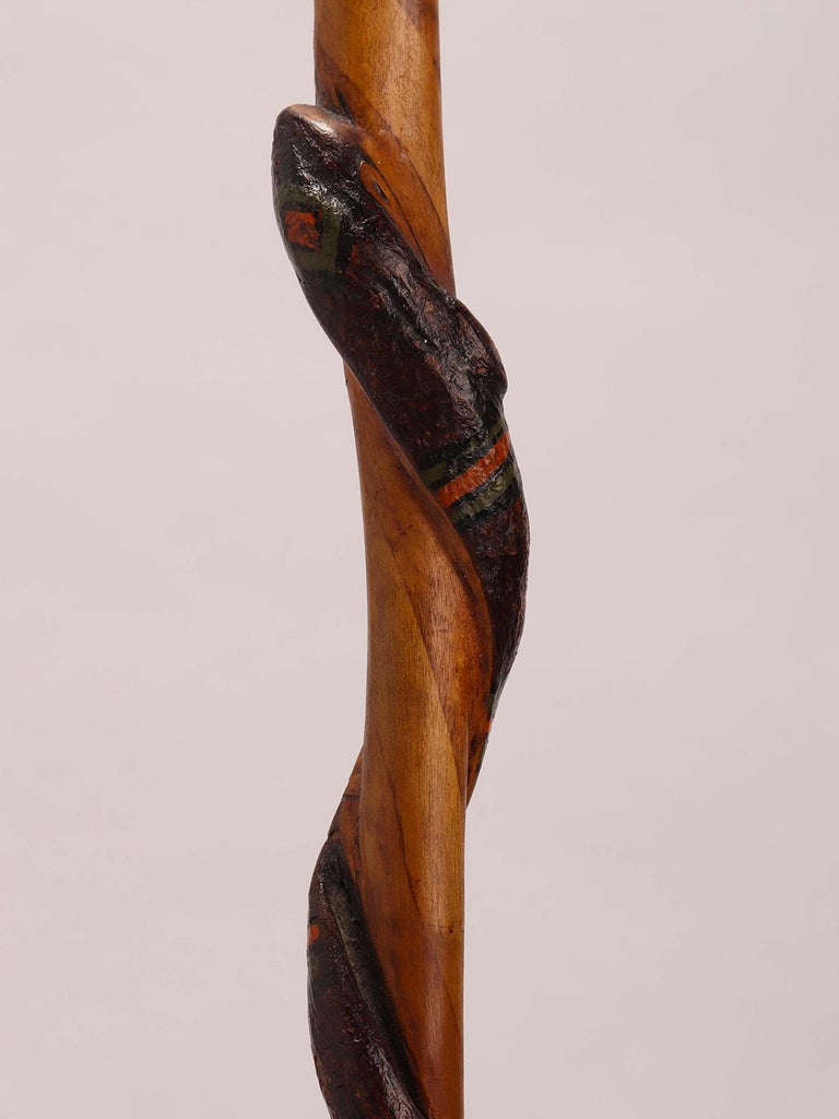 Folk Art Walking Stick, USA 1880 For Sale at 1stDibs