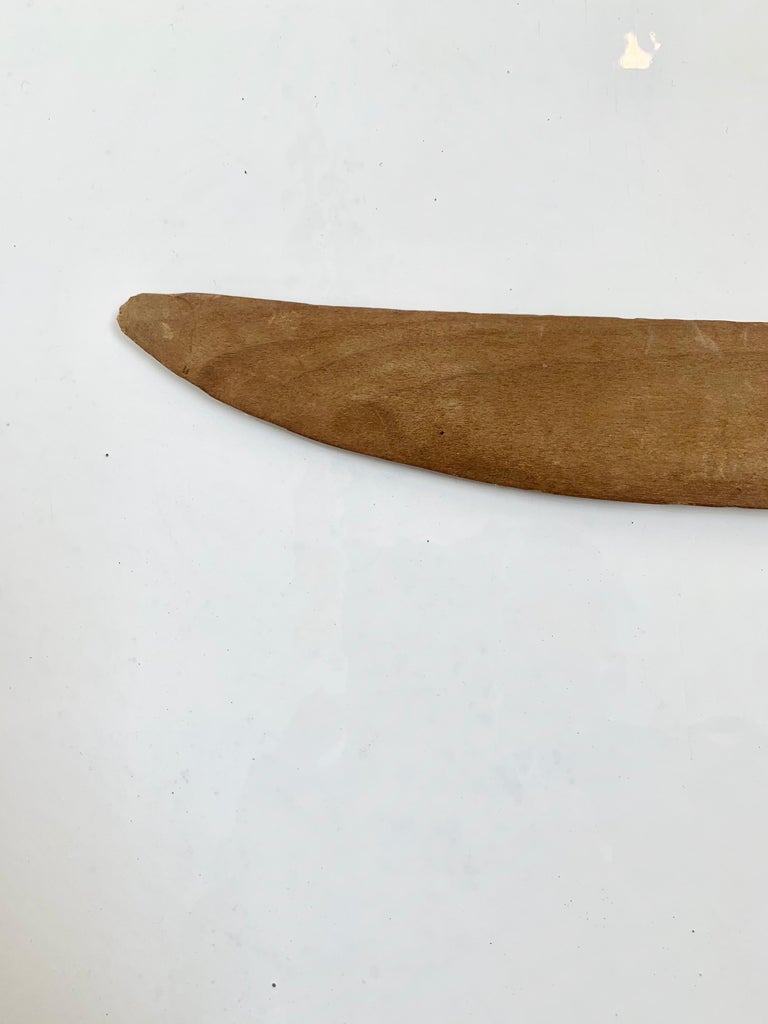 Folk Art Wood Knife Dated 1931 For Sale at 1stDibs