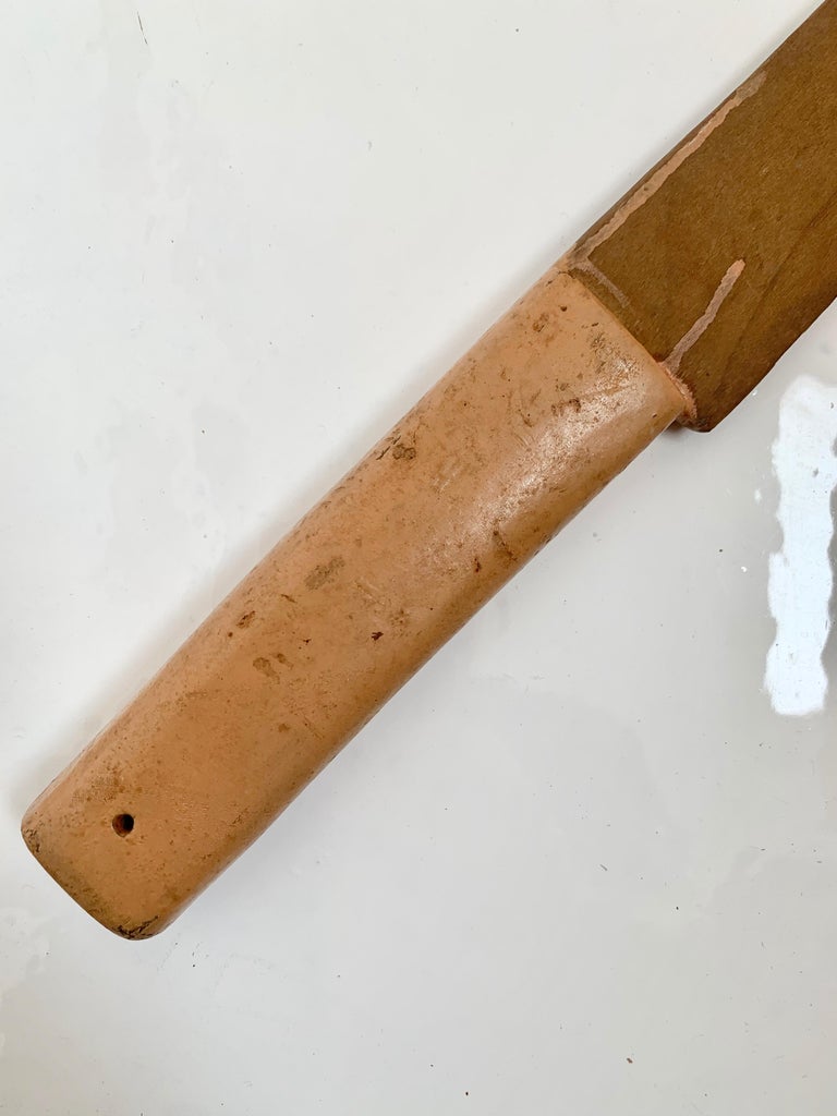 Folk Art Wood Knife Dated 1931 For Sale at 1stDibs