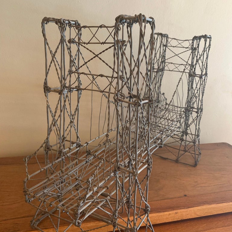 Folk Street Art Wire Bridge Sculpture at 1stDibs