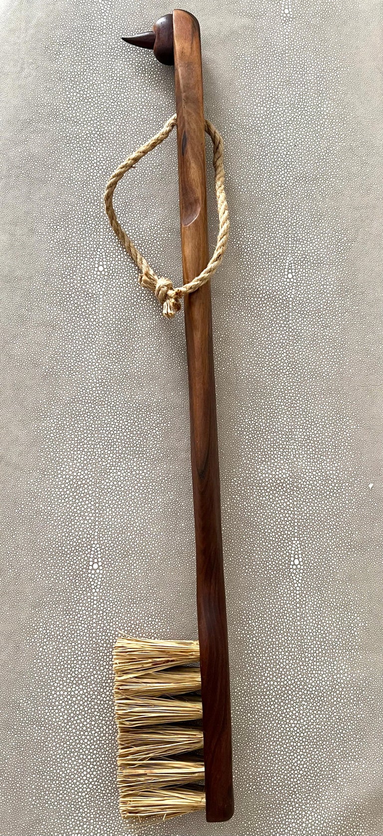 Folkart Hand Carved Oversized Wooden Toothbrush with Rope For Sale at ...