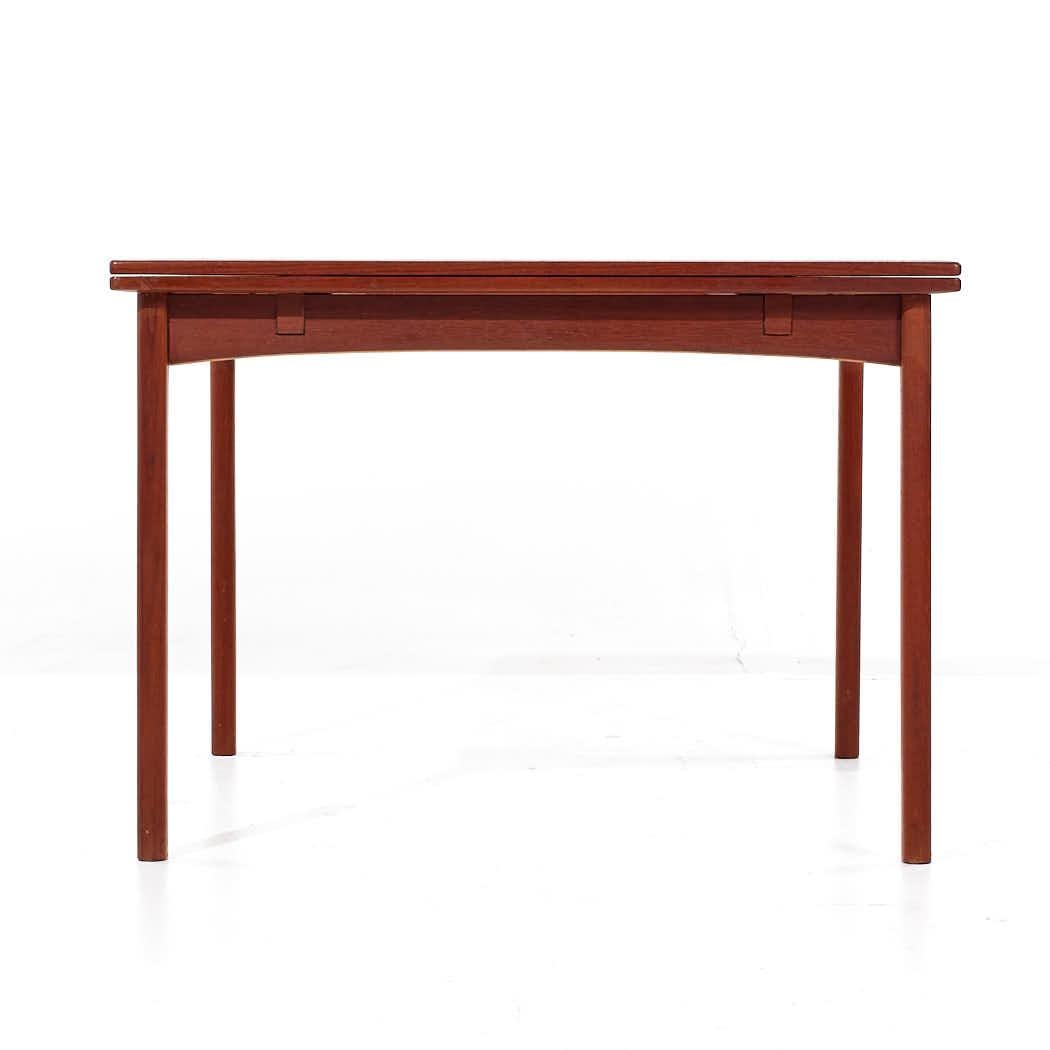 Folke Ohlsson for DUX Mid Century Flip Top Teak Expanding Dining Table ...