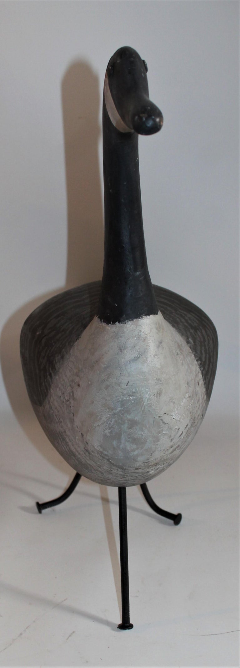 Folky Canadian Goose on Iron Feet at 1stDibs
