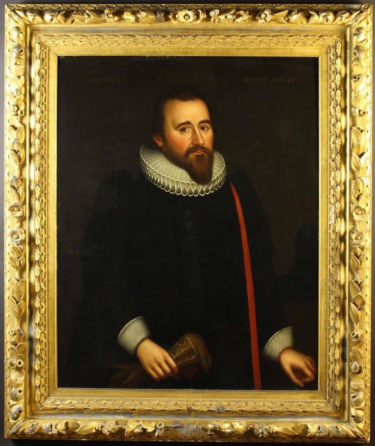 17thc Oil Portrait of Richard Graves ( Husband of Frances ) in Ruff ...