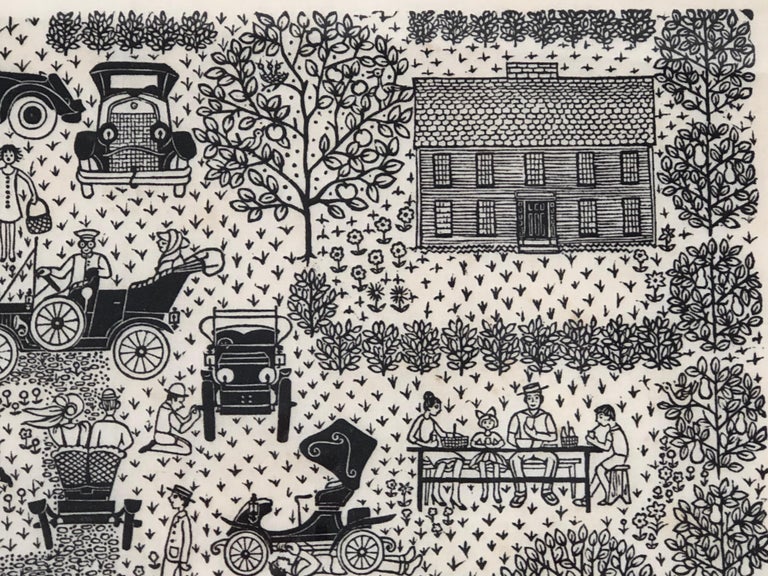 Folly Cove Designers Hand Block Printed Textile with Antique ...