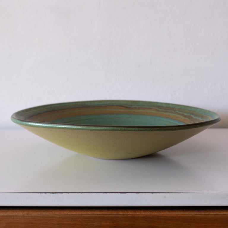 Fong Chow for Glidden Large Ceramic Bowl Midcentury For Sale at 1stDibs