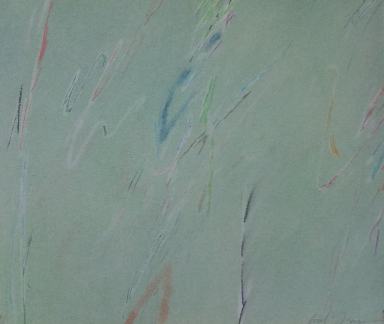 Font Diaz - sin titulo original pastel abstrat painting For Sale at 1stDibs