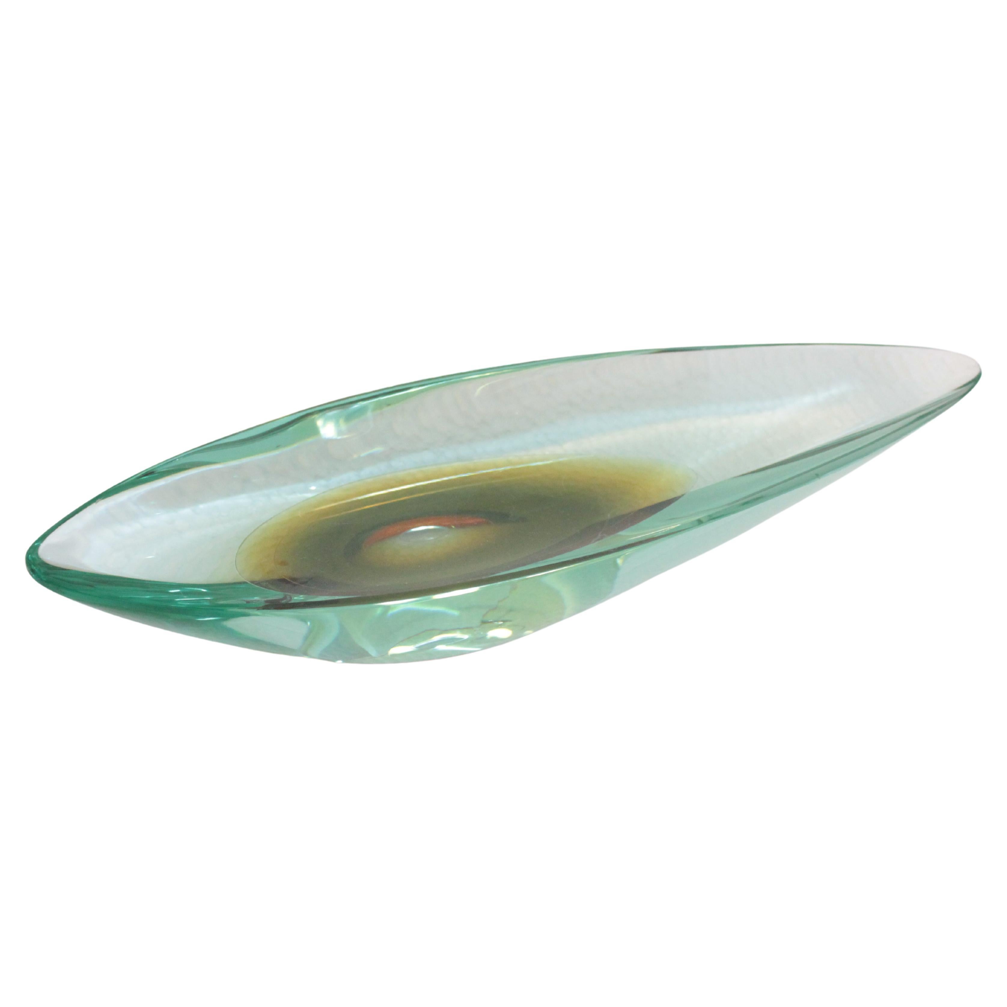 Sevres Crystal Bowl, Signed, Fran at 1stDibs
