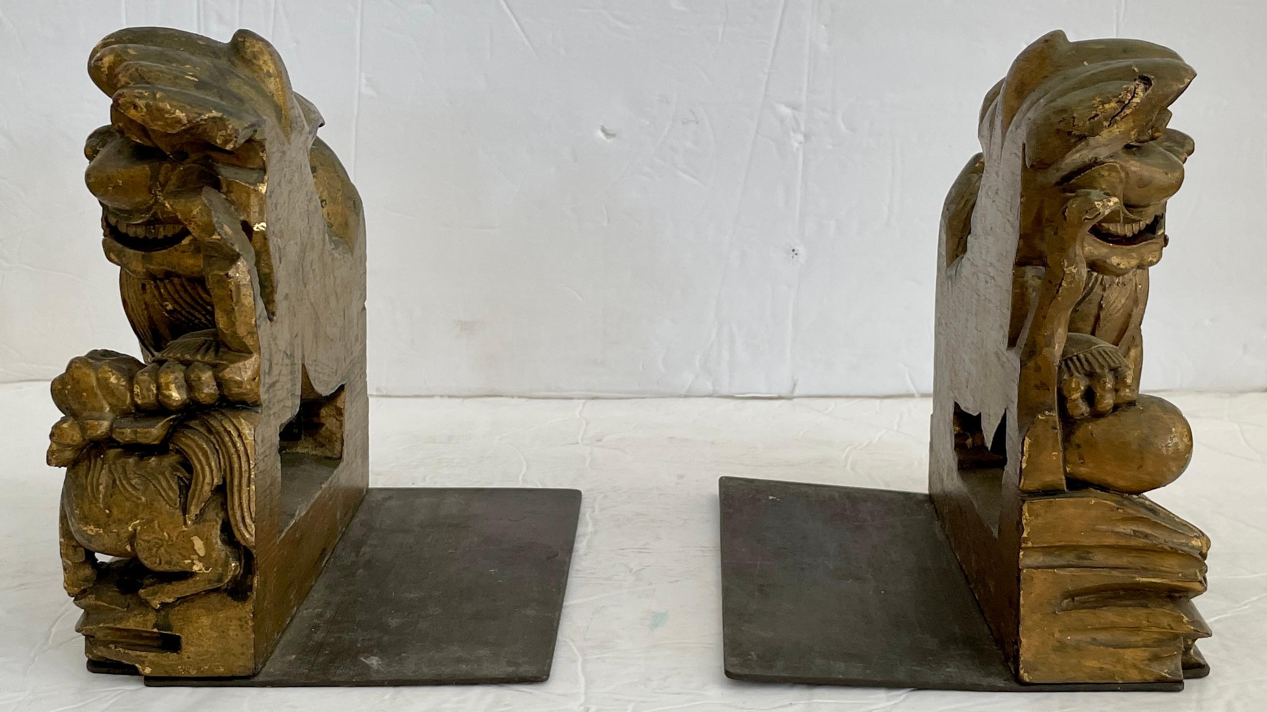 Foo Dogs Bookends, a Pair For Sale at 1stDibs