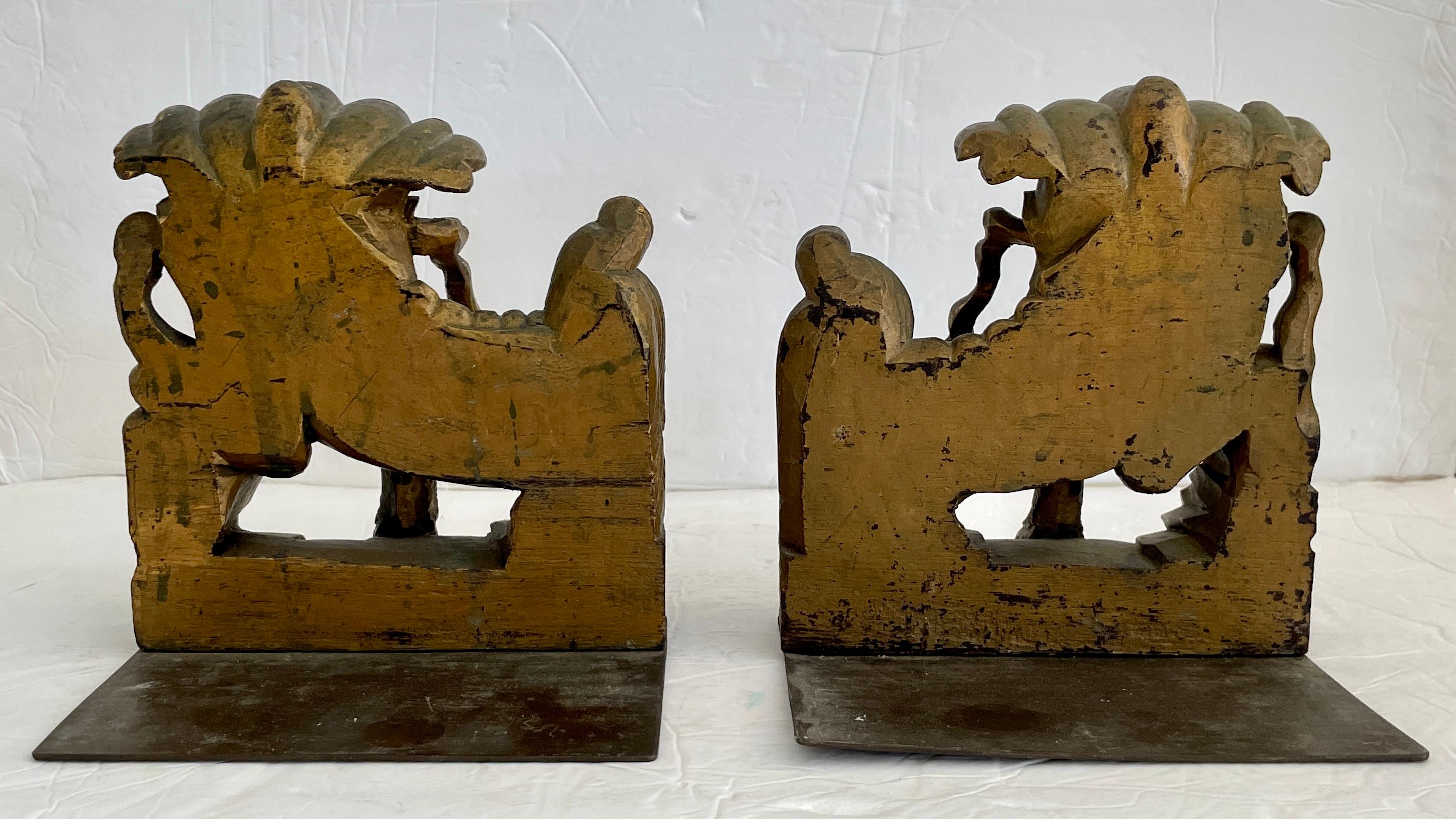 Foo Dogs Bookends, a Pair For Sale at 1stDibs