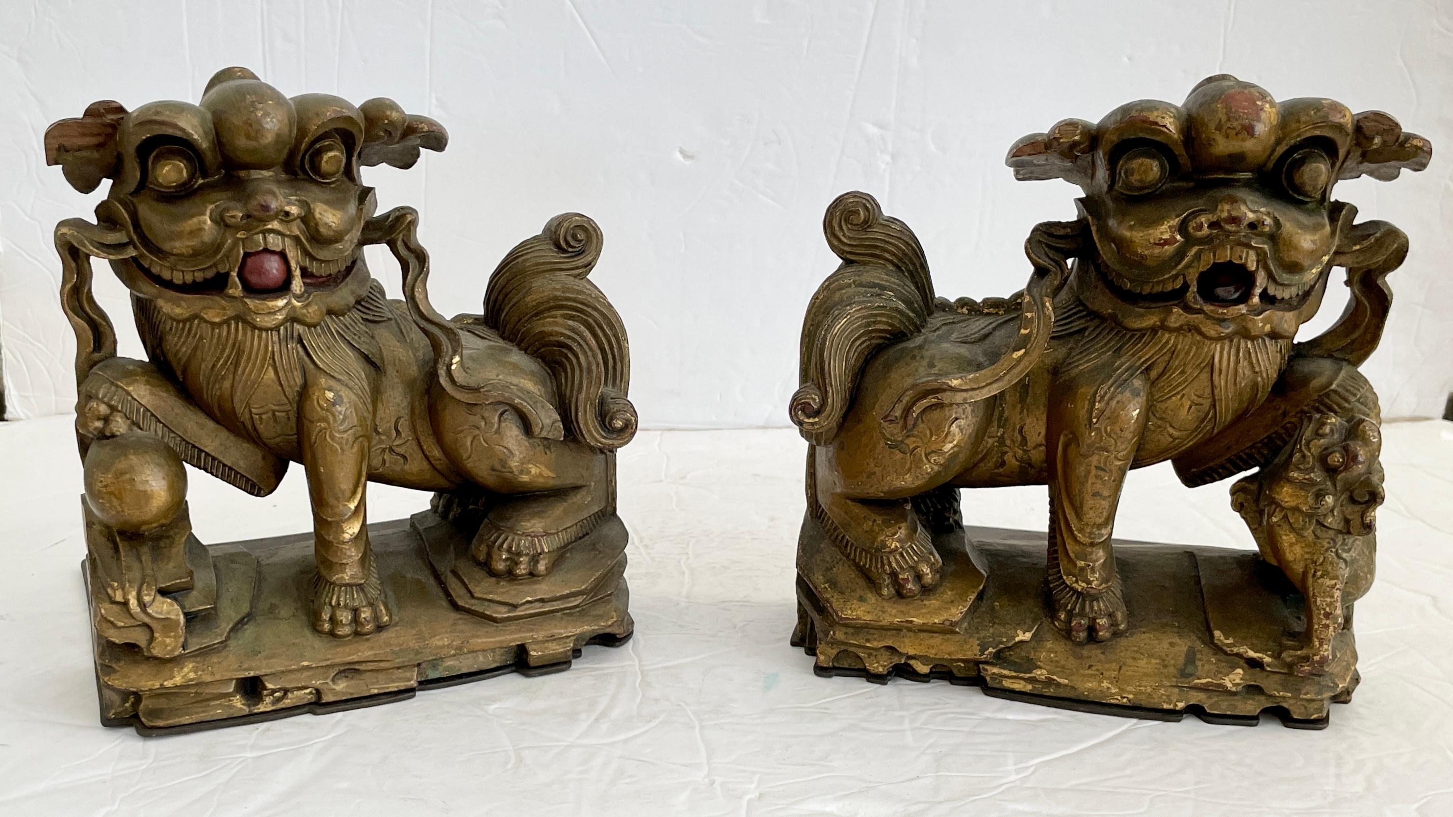Foo Dogs Bookends, a Pair For Sale at 1stDibs