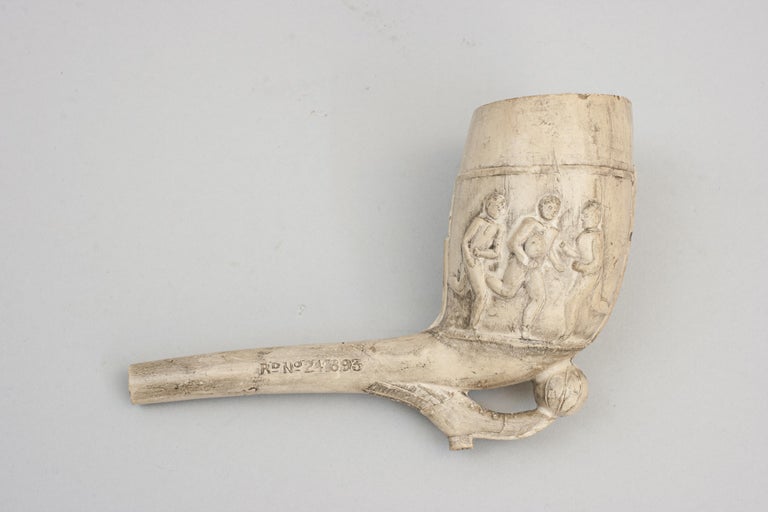 Antique Football, Rugby Clay Pipe For Sale at 1stDibs