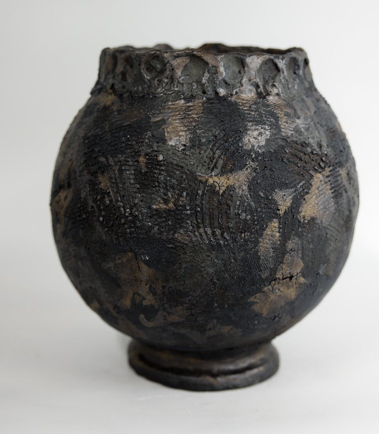 Footed Moon Vessel For Sale at 1stDibs