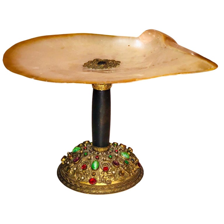 Footed Shell Platter For Sale at 1stDibs