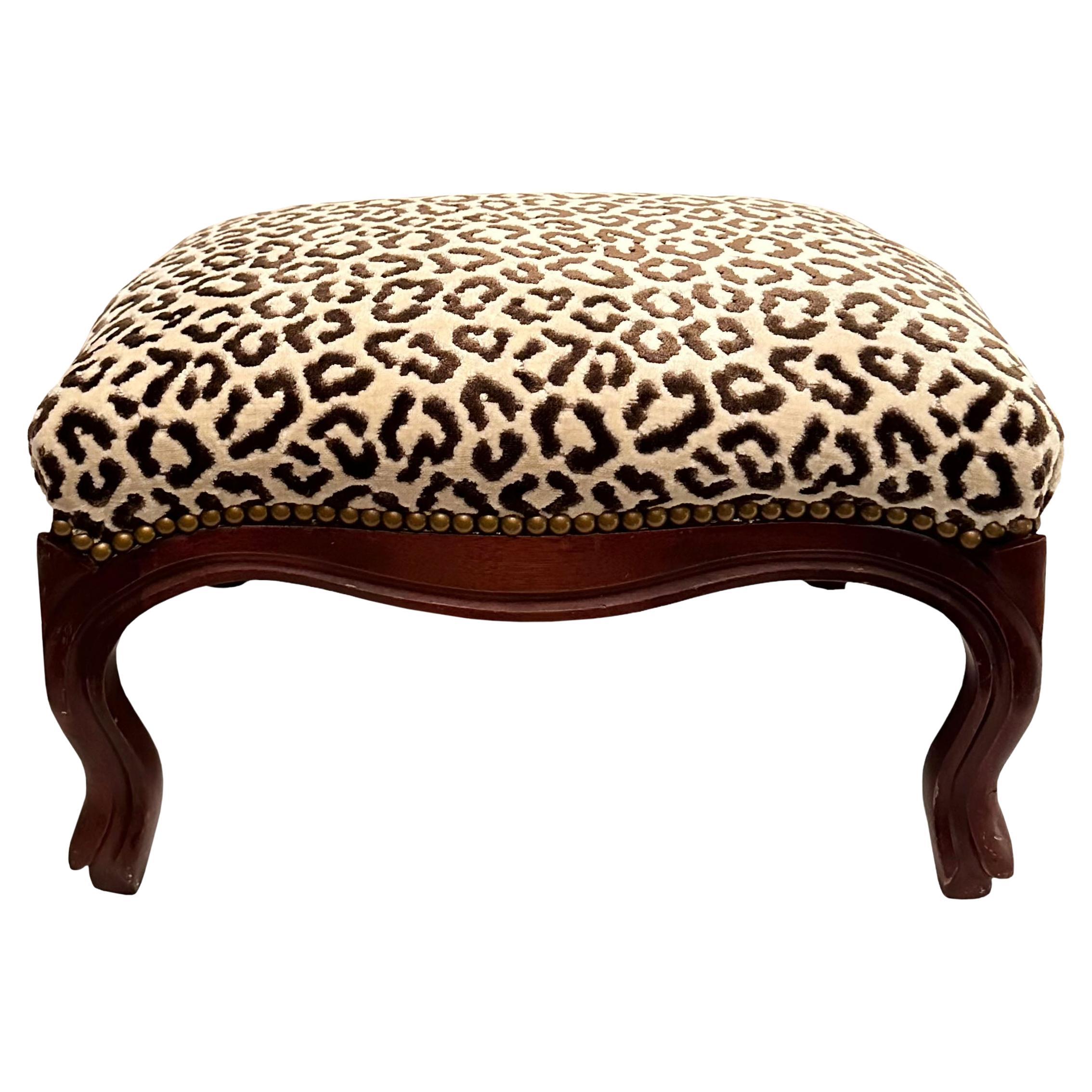Antique French Country Style Upholstered Footstool, circa 1920 For Sale ...