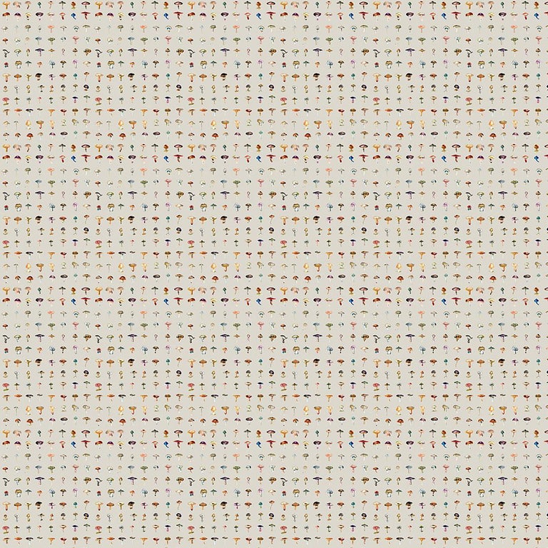 Forager Wallpaper in Stone by 17 Patterns For Sale at 1stDibs