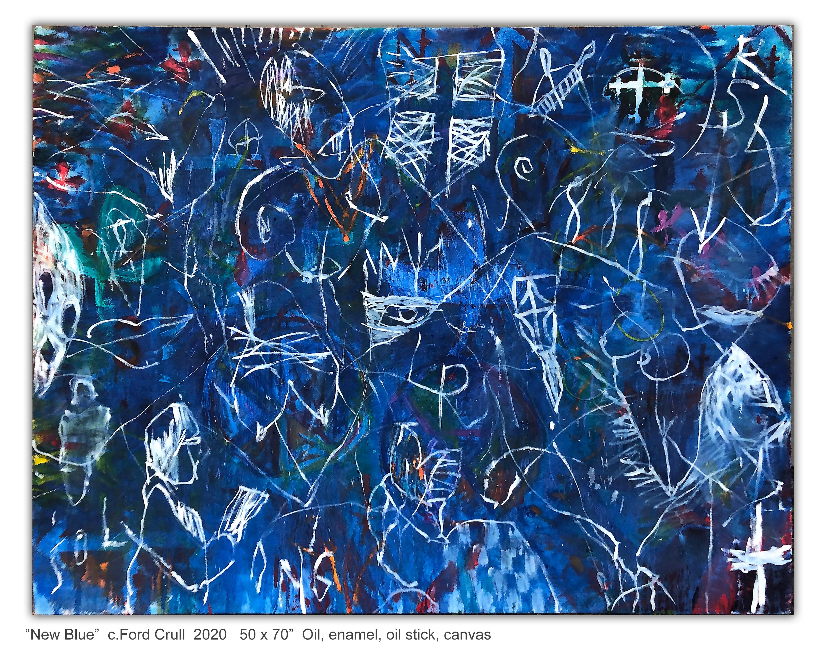 Sam Messer - Large Abstract Expressionist Bold Red Enamel Oil Painting ...