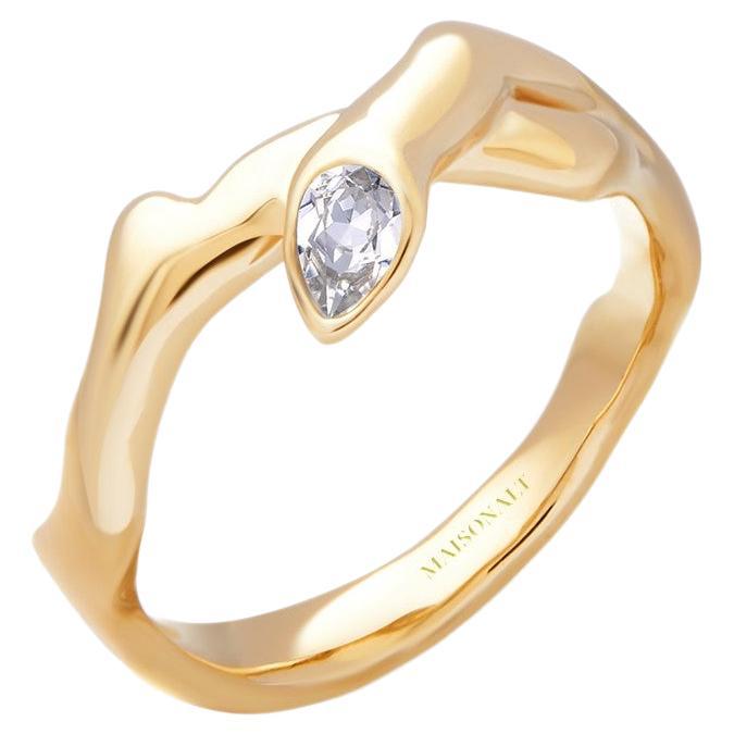 Customizable Forest ALT River Twine Ring, Yellow Gold Diamond For Sale ...