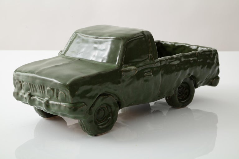 "Forest Bulletside" Glazed Ceramic Car Sculpture For Sale at 1stDibs