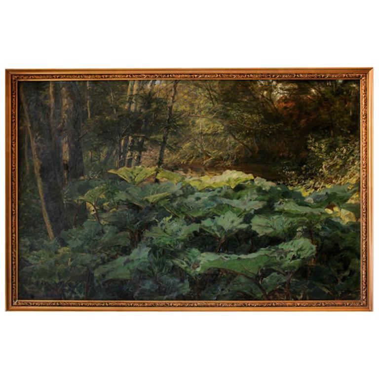 Forest Scene by Viggo Langer at 1stDibs | the goldfish pool at chartwell