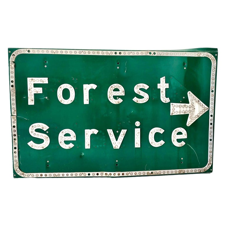 Forest Service Sign at 1stDibs