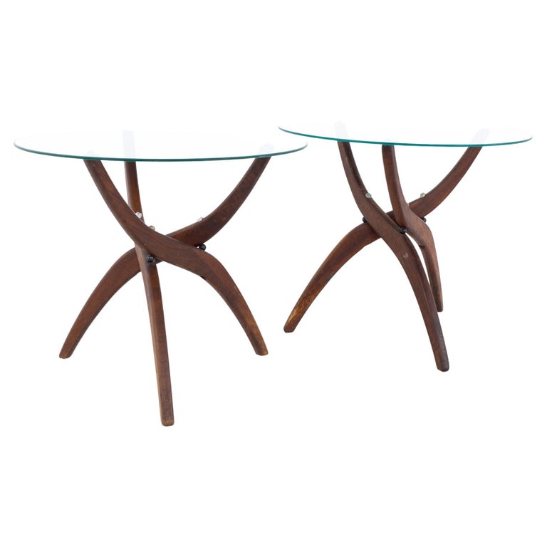 Forest Wilson Mid Century Side End Tables, a Pair For Sale at 1stDibs