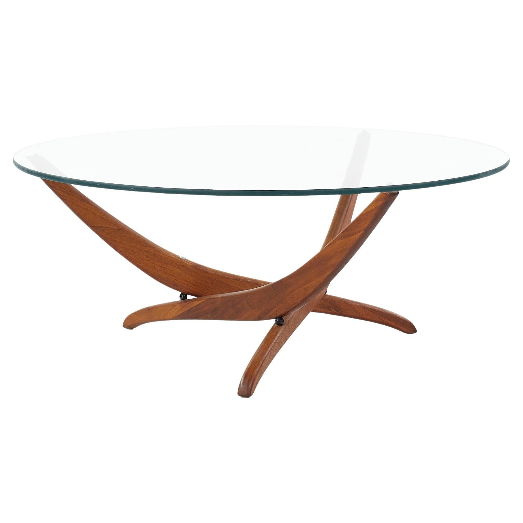 Forest Wilson Mid Century Oval Coffee Table at 1stDibs