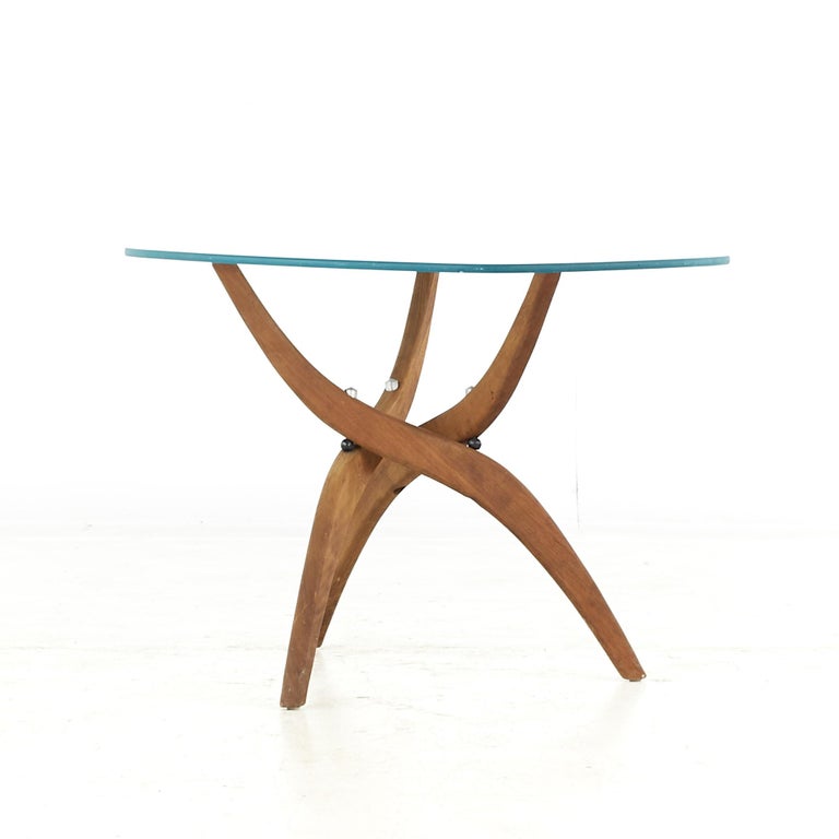 Forest Wilson Mid Century Walnut Side Tables - Pair For Sale at 1stDibs