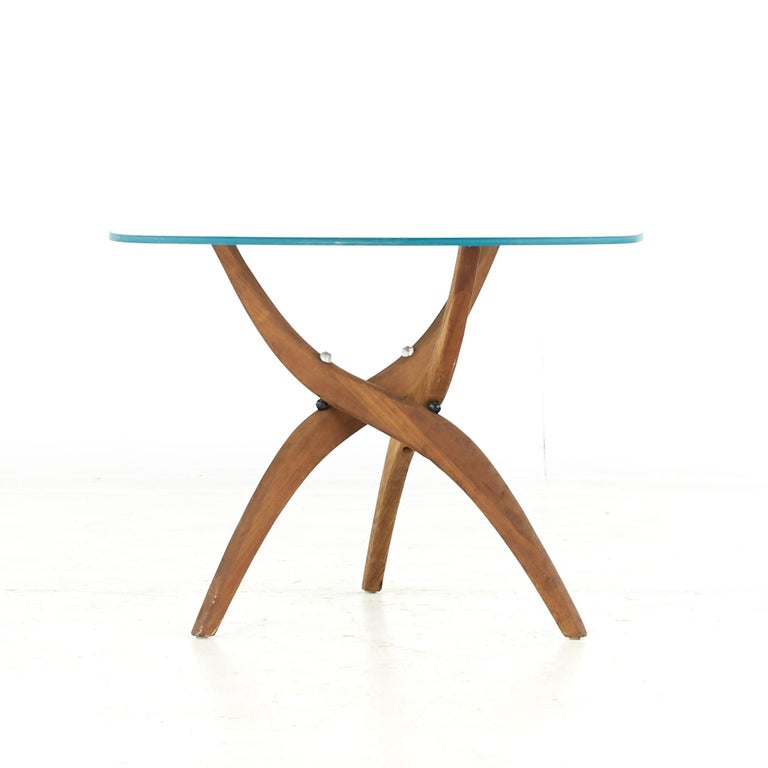 Forest Wilson Mid Century Walnut Side Tables - Pair For Sale at 1stDibs