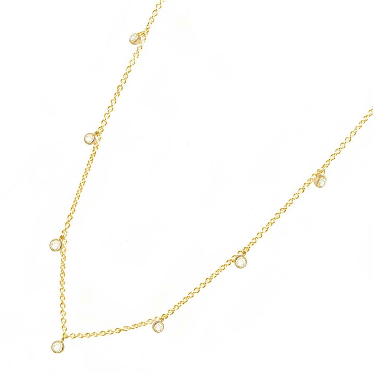 Forged Natural Diamond Gold 18k Necklace For Sale at 1stDibs