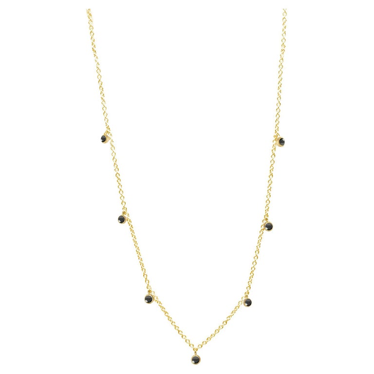 Forged Natural Diamond Gold 18k Necklace For Sale at 1stDibs