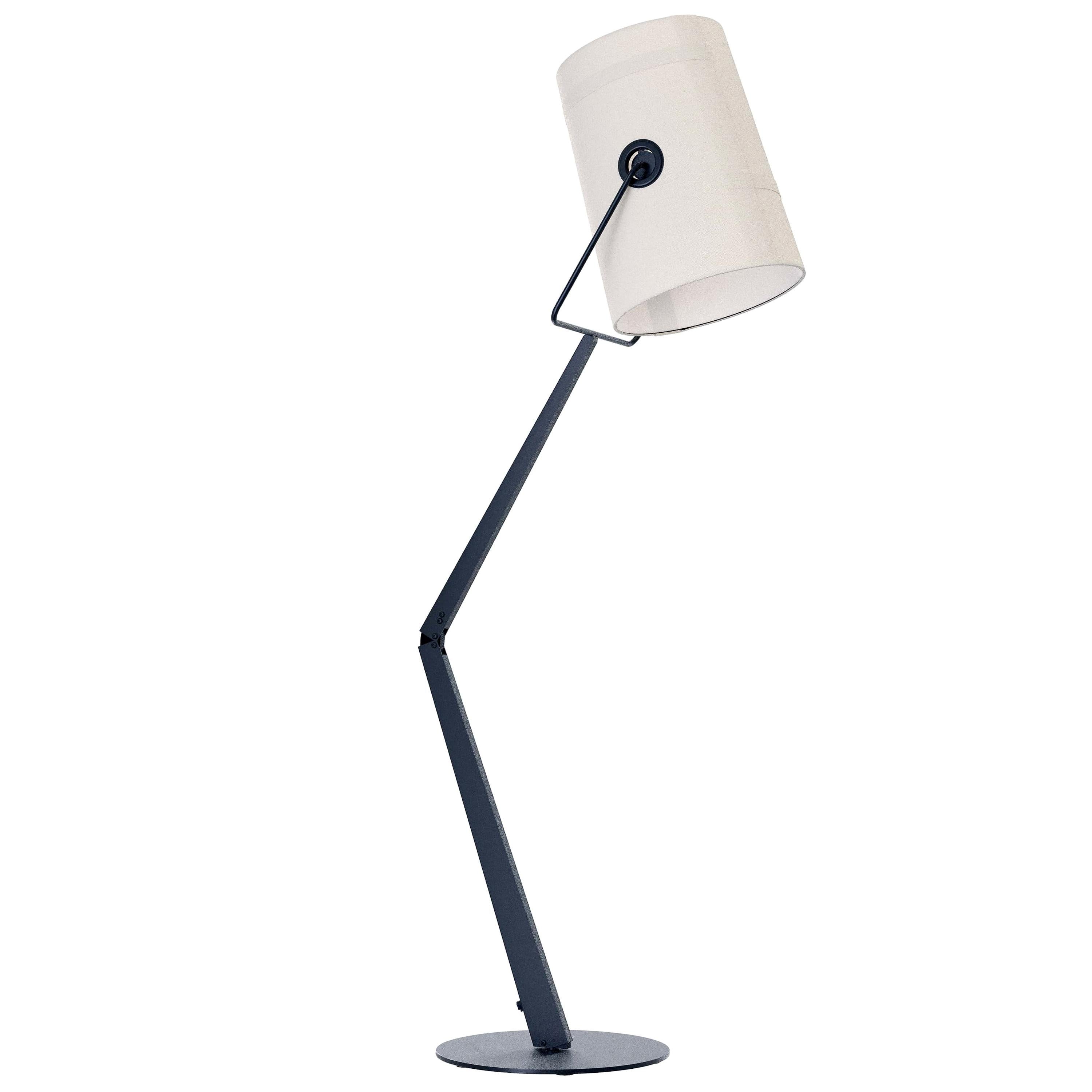 Fork Floor Lamp in Anthracite with Ivory Diffuser by Diesel Living at ...
