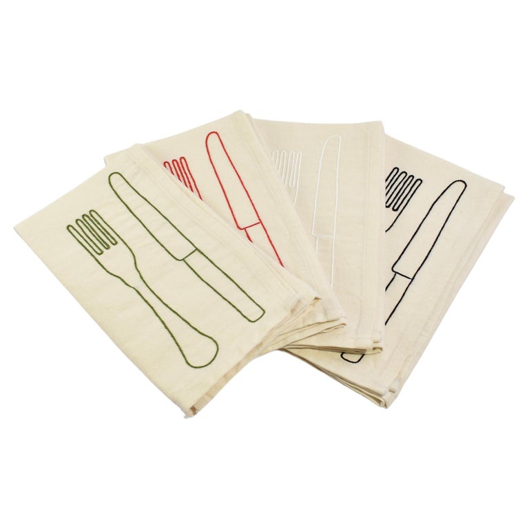 Fork and Knife Napkin Set For Sale at 1stDibs