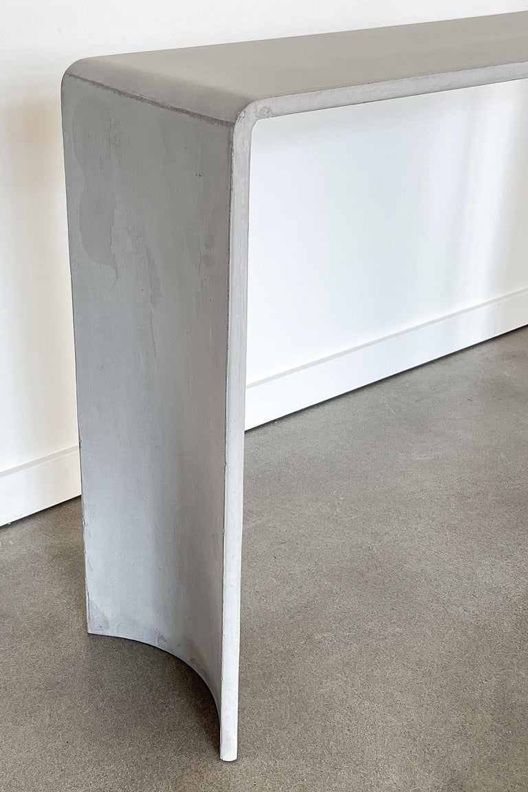 Forma and Cemento Tadao Alto Cement Console Table at 1stDibs