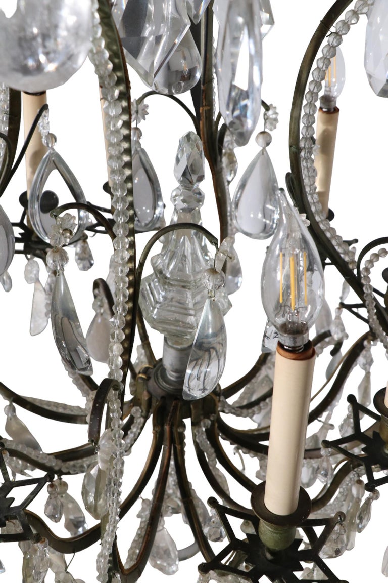 Formal Chandelier with Rock Crystal Drops by Charles J. Winston For ...