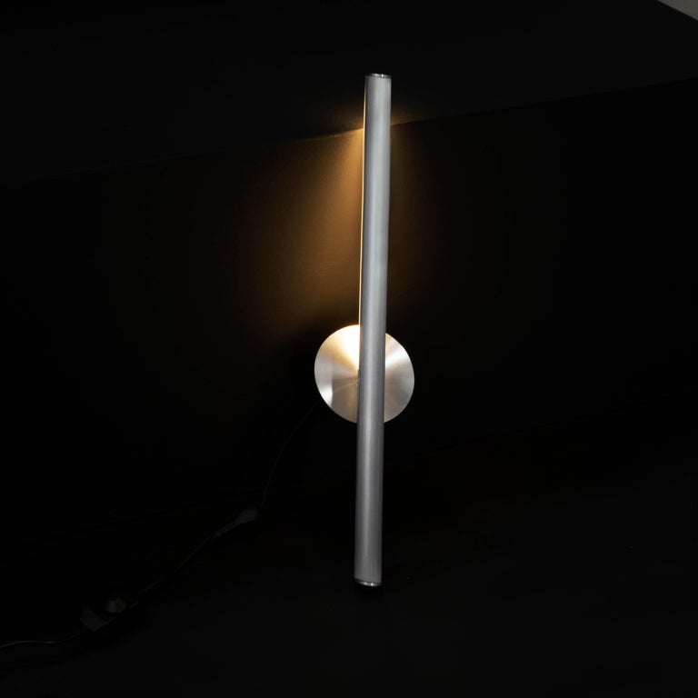 Formation Wall Sconce LED Aluminum Light Fixture, Raw Brushed Aluminum ...