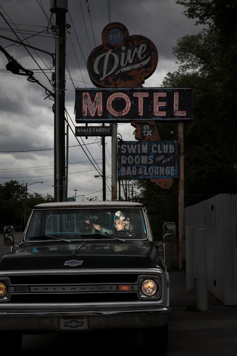 Formento & Formento - REARVIEW TOWN (60" x 40") For Sale at 1stDibs