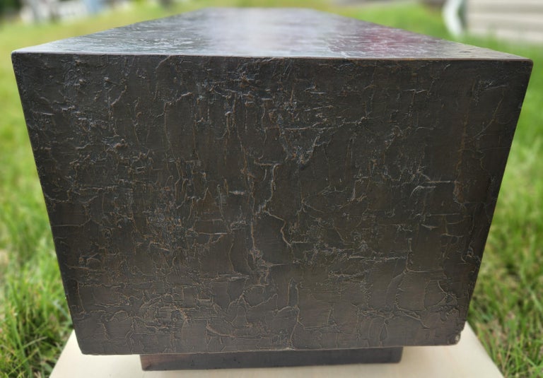 Forms and Surfaces Cast Bronze Sheathed Bench, California, 1960s-1970s ...