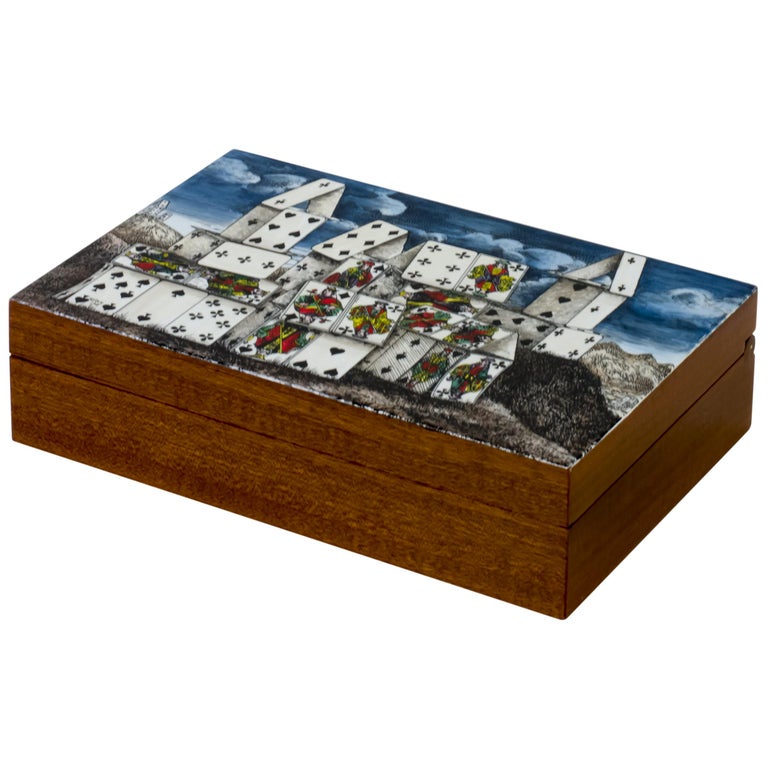 Fornasetti Playing Cards Box Città di Carte Surreal Landscape Hand ...
