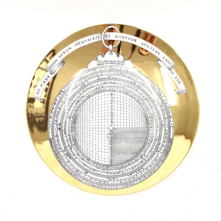 Fornasetti Porcelain Astro Labio Plate, Late 20th Century For Sale at ...