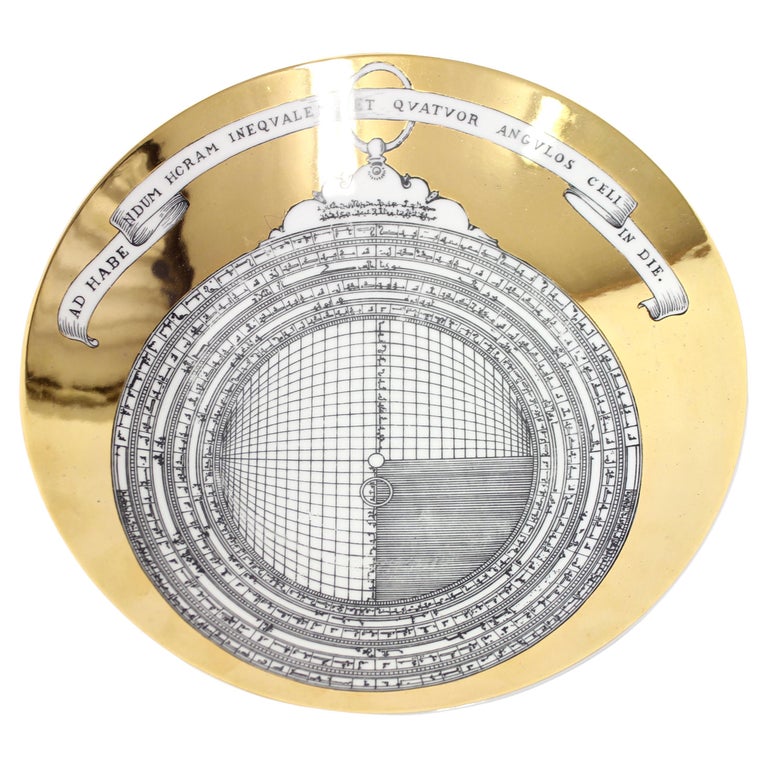 Fornasetti Porcelain Astro Labio Plate, Late 20th Century For Sale at ...