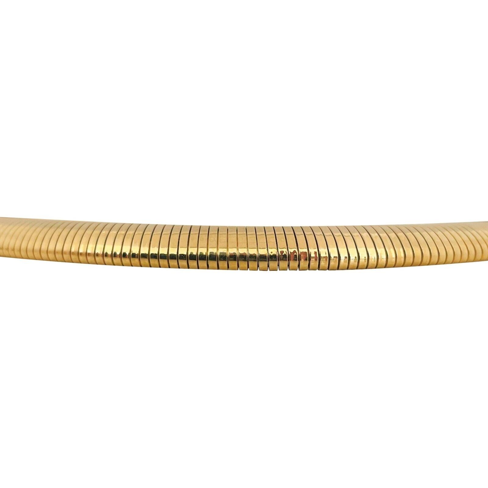 Forstner 14 Karat Yellow Gold Heavy Ladies Flex Snake Collar Necklace ...