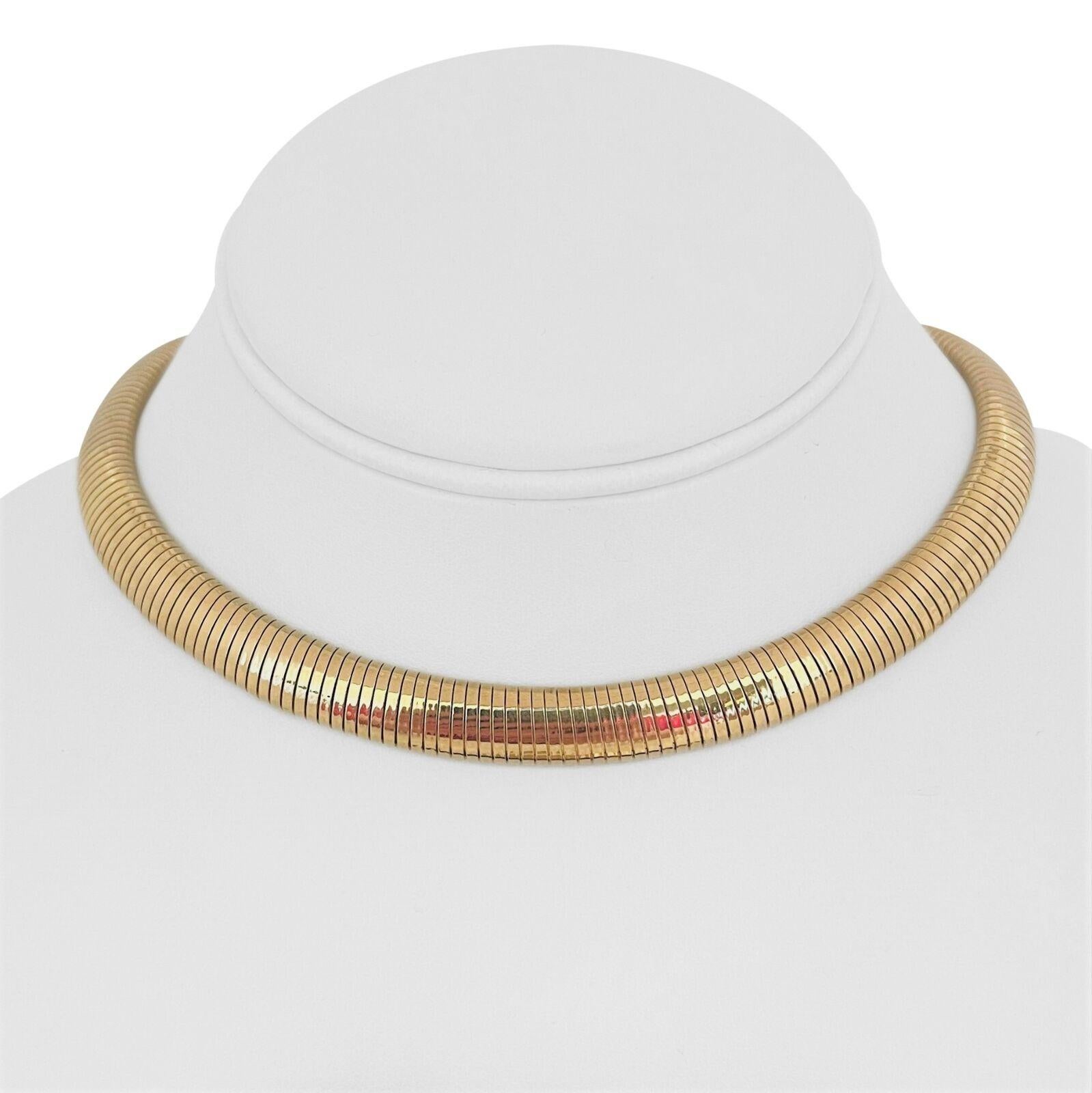 Tiffany and Co. 14 Karat Yellow Gold Heavy Somerset Mesh Collar ...