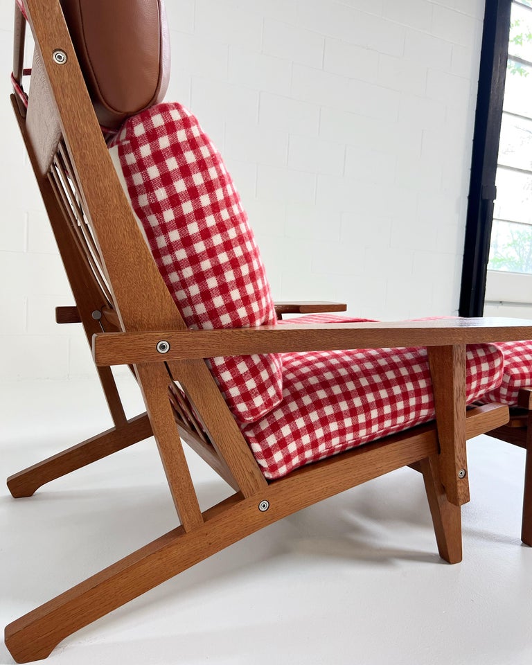 Forsyth Vintage GE 375 Paddle Chair and Ottoman with Custom Cashmere ...