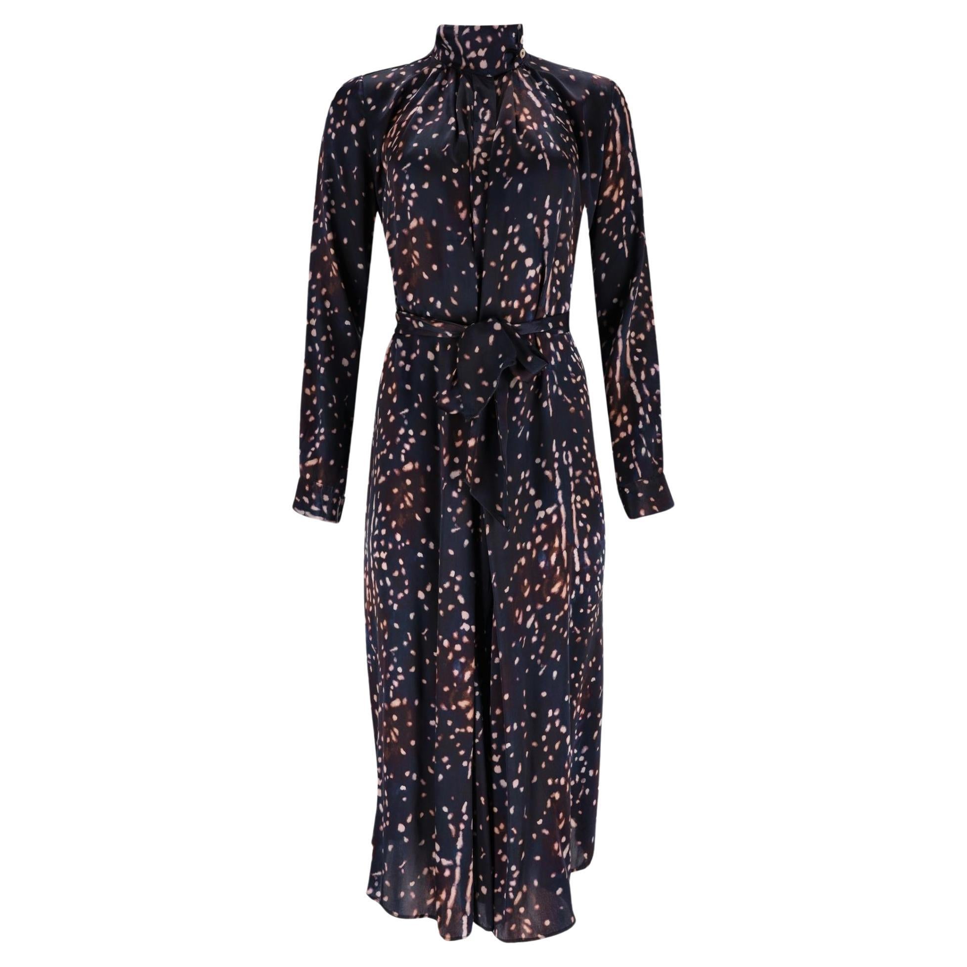 Forte Forte Waist Tie Silk Midi Dress For Sale at 1stDibs