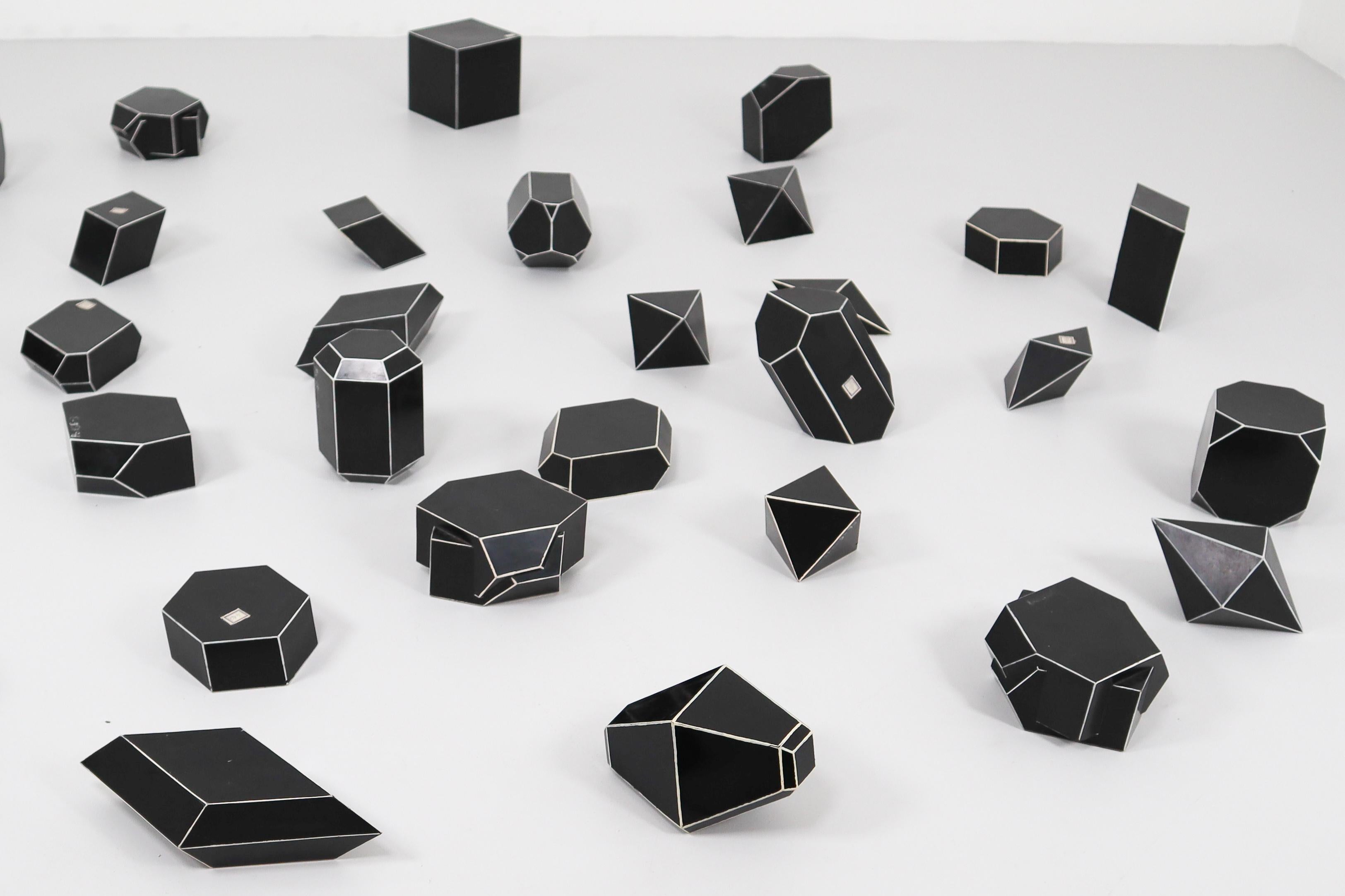 Forty Geometric Bakelite Art Deco Science Classroom Crystal Models ...