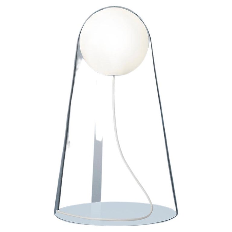 Foscarini Satellight Table Lamp in White and Transparent by Eugeni ...