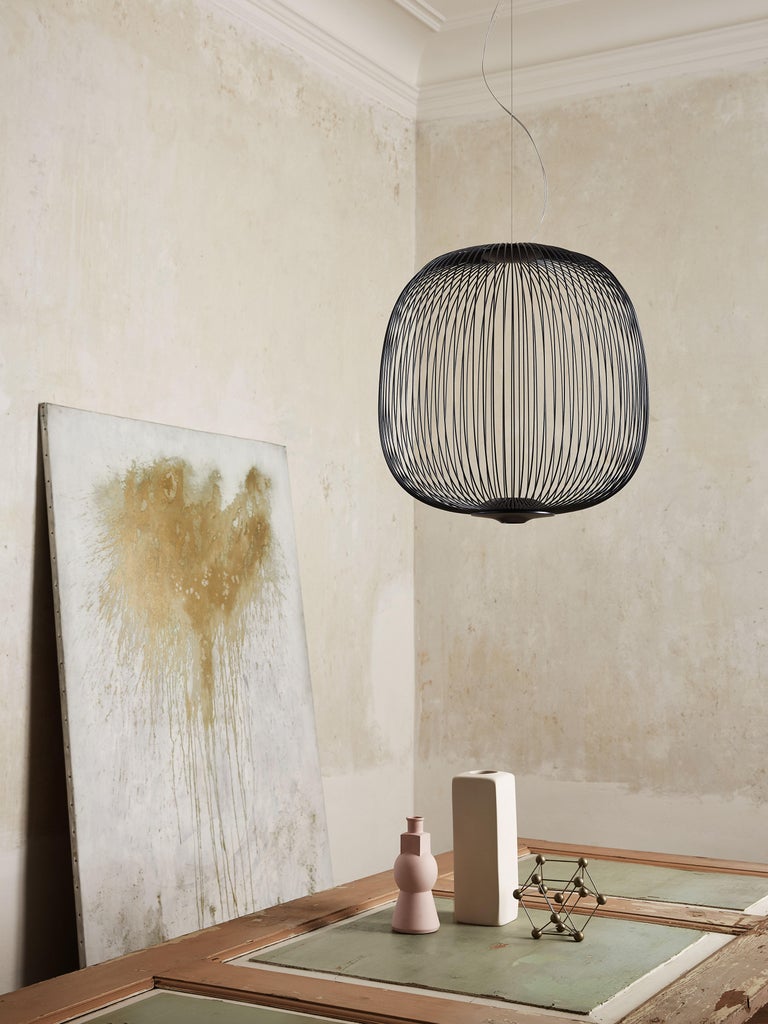 Foscarini Spokes 2 Large Suspension Lamp in Graphite by Garcia and ...