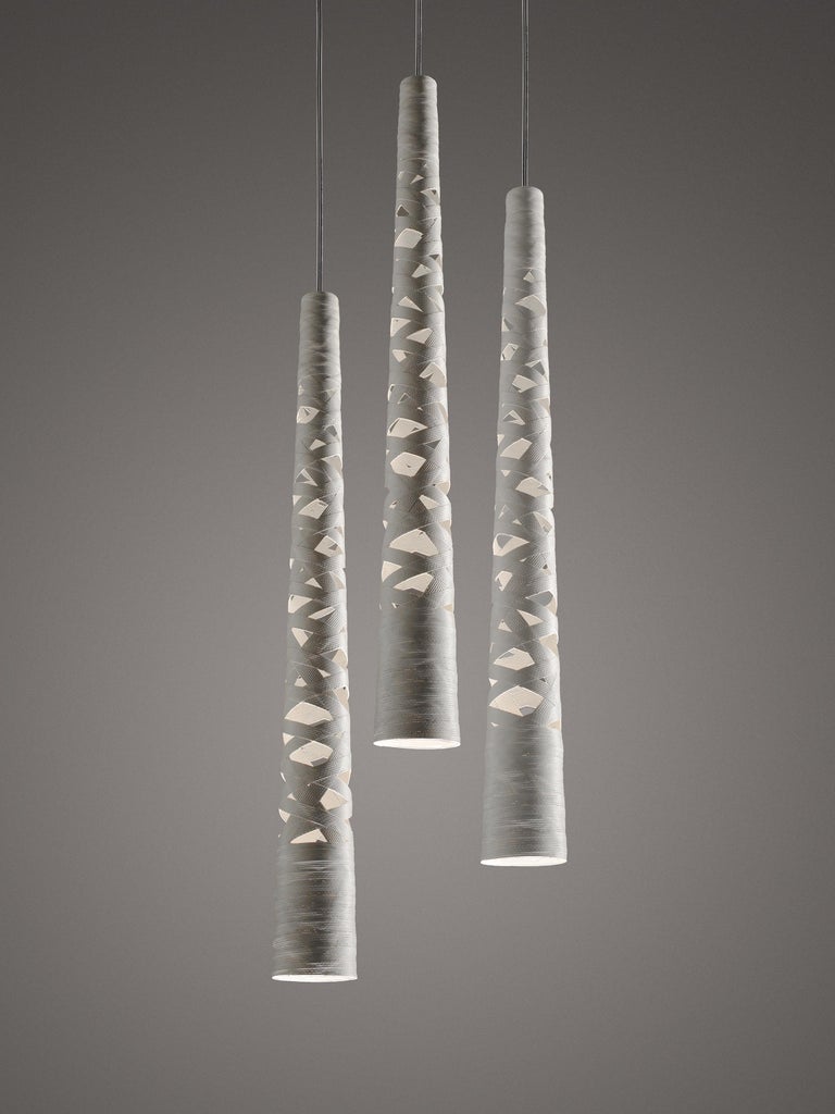 Foscarini Tress Stilo Suspension Lamp in White by Marc Sadler For Sale ...