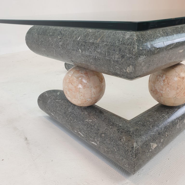 Fossil Stone Coffee Table, 1980s For Sale at 1stDibs